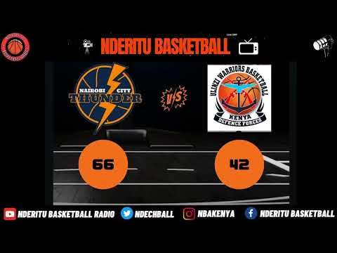 The Nariobi City Thunder BEAT the Ulinzi Warriors and are NOW the BEST TEAM in Kenyan Basketball ...