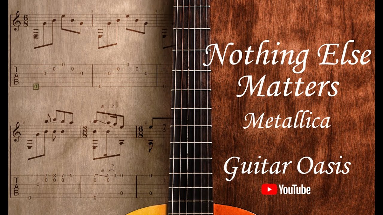 Nothing Else Matters - Metallica (Solo + Guitar Tab) - YouTube