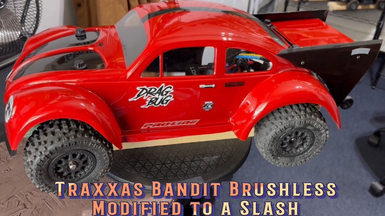 #traxxas #bandit #conversion to #slash #new #proline #vw #bug #body # ...