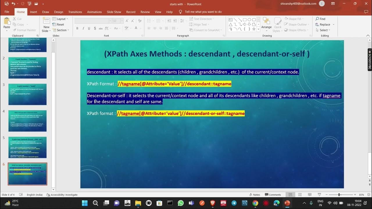 XPath Axes methods #8 | Descendant and Descendant-or-Self | Selenium WebDriver | Lecture 19 ...
