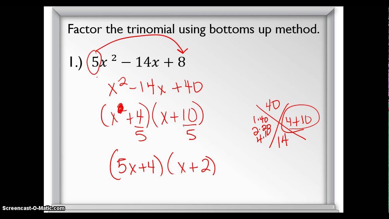 Factoring With Coefficents Greater Than One YouTube Factoring With Coefficents Greater Than One YouTube