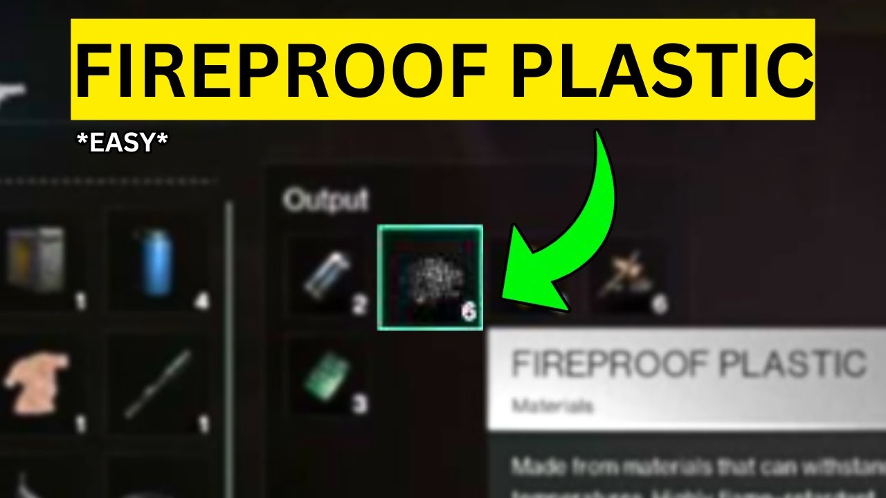 How To Get Fireproof Plastic FAST in Once Human(EASY) - YouTube