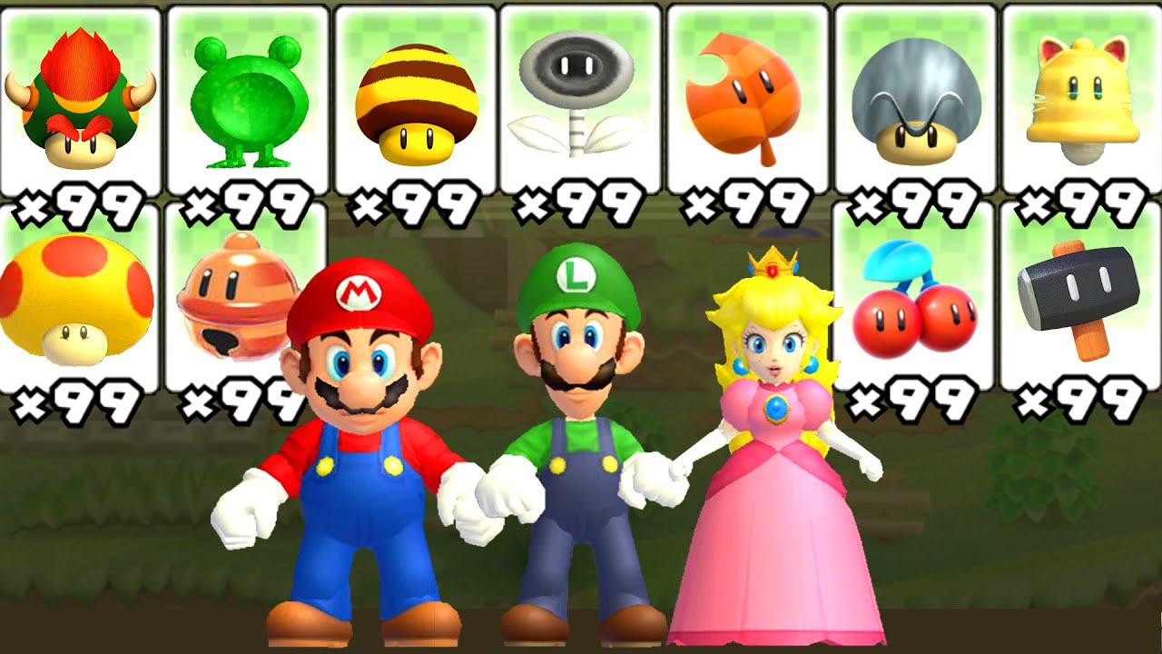 The 11x New Power-Ups in New Super Mario Bros. Wii - YouTube