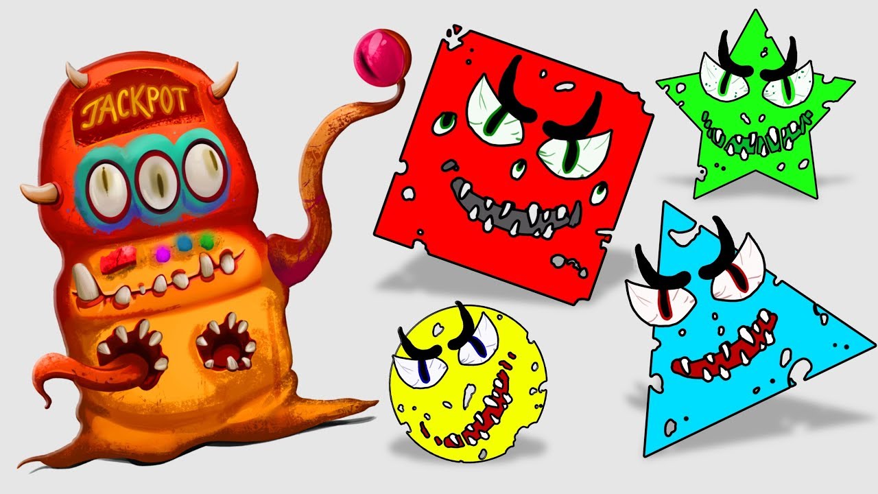 Scary Shapes | Jackpot Machine | Learning Video | Shapes for Children ...