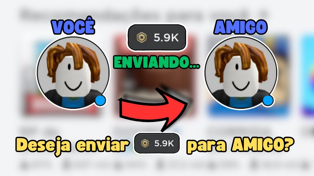 COMO DAR ROBUX PARA SEU AMIGO NO ROBLOX (ATUALIZADO FUNCIONA) - YouTube