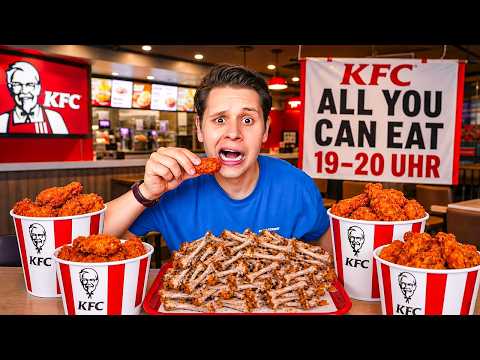 Erstes KFC ALL YOU CAN EAT DEUTSCHLANDS!🍗 - Wie viel Schaffe ich?