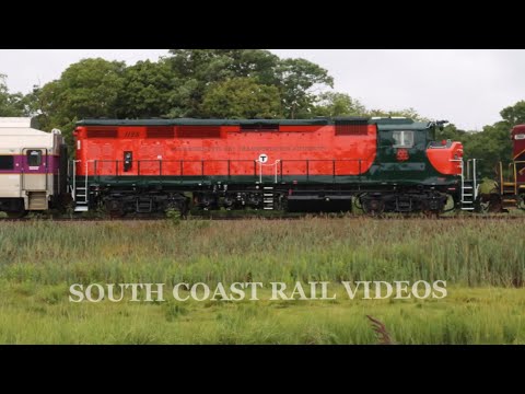 First in Decades: New Haven Orange & Green on the Cape Main - MBTA 1128 Heritage Unit - 8/2026