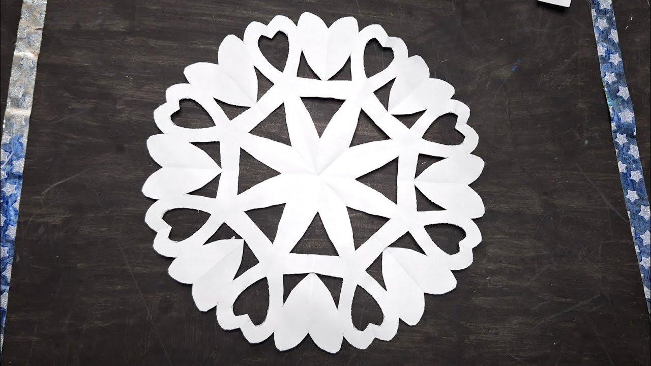 how to make new design paper cutting|rangoli paper cutting - YouTube