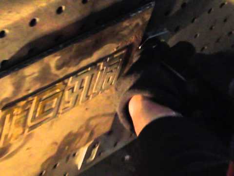 hot stamping cliche attaching - YouTube