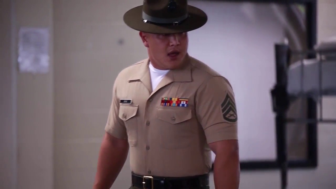 USMC Drill Instructors Meet New Recruits • Initial Speech - Military ...