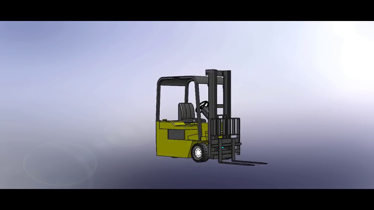 SolidWorks Empilhadeira "Forklift" Incrível - YouTube
