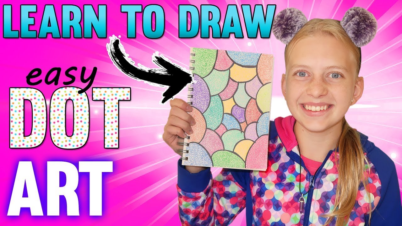 Rainbow Dot Art Tutorial + Vlog || Art with Alyssa - YouTube