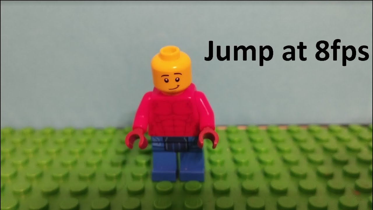 lego man jumps at 8fps - YouTube