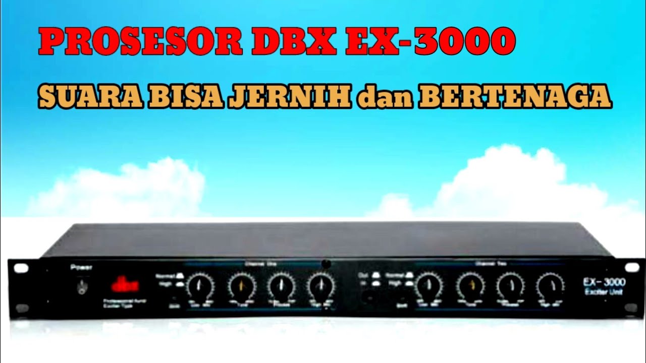 Dbx ex 3000 prosesor audio - YouTube