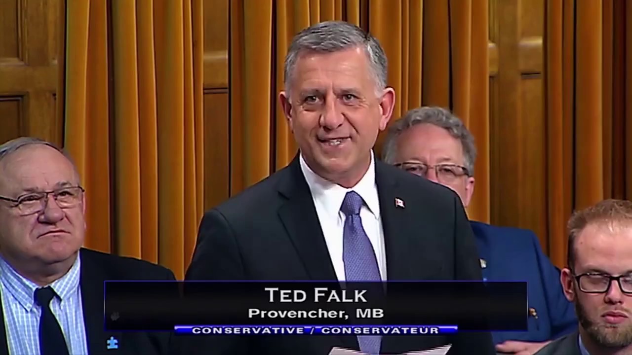 Ted Falk - House of Commons message of hope - YouTube