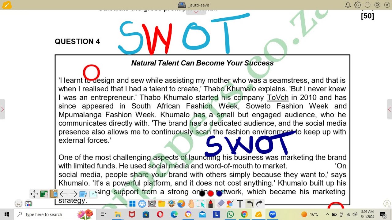 EBM N4 SWOT ANALYSIS - YouTube
