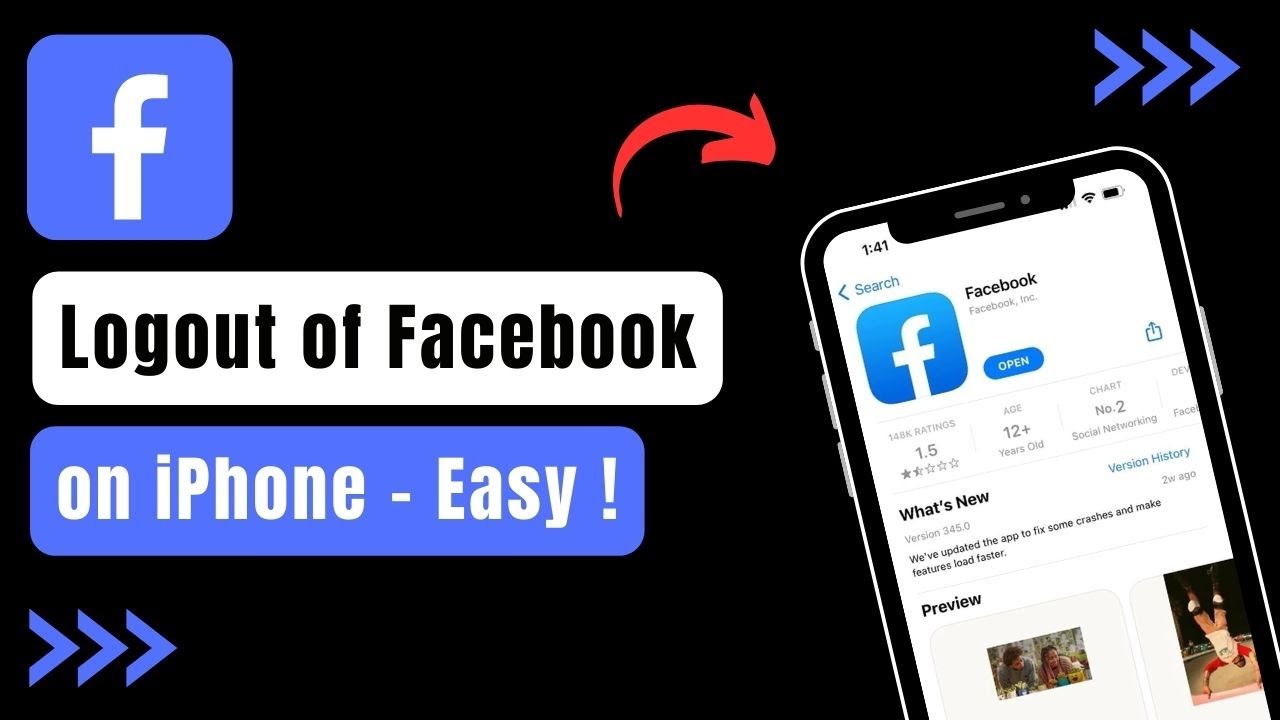 How To Logout Of Facebook On iPhone ! - YouTube