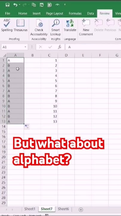 Fill Alphabets Automatically Using CHAR #excel #exceltech #excelfansonly #advancedexcel - YouTube