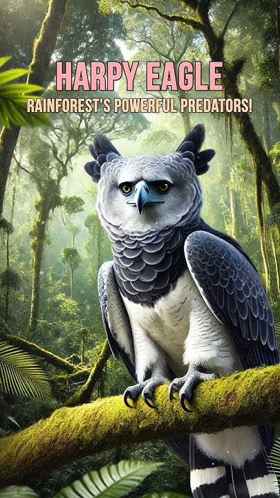 Harpy Eagle: Rainforest's Powerful Predators! #harpyeagle #facts # ...