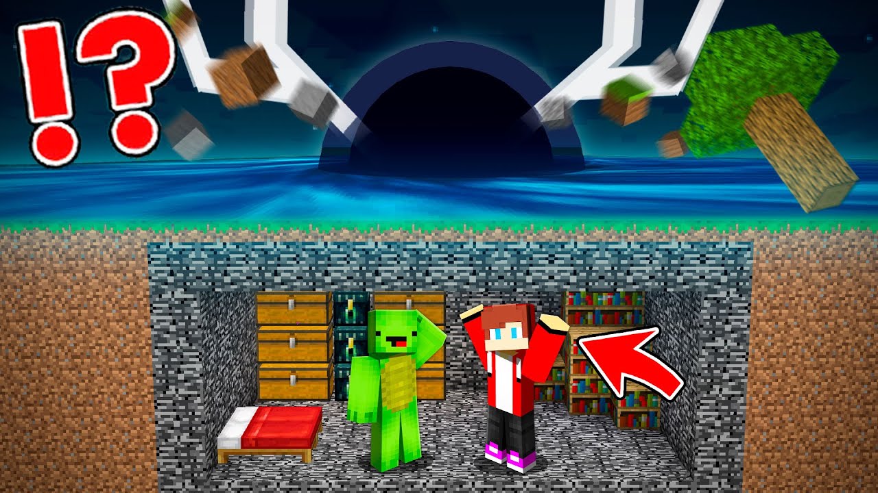 EPIC BLACK HOLE vs. Doomsday Bunker in Minecraft - Maizen JJ and Mikey - YouTube