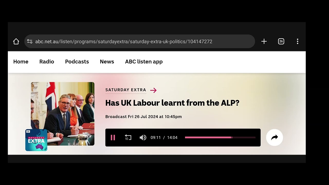Marc Stears on ABC Radio National - 26 July 2024 - YouTube