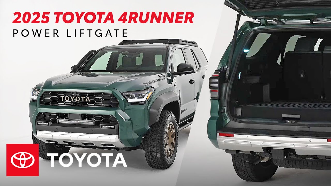 2025 Toyota 4Runner: Operating the Power Liftgate | Toyota Drive-Off ...