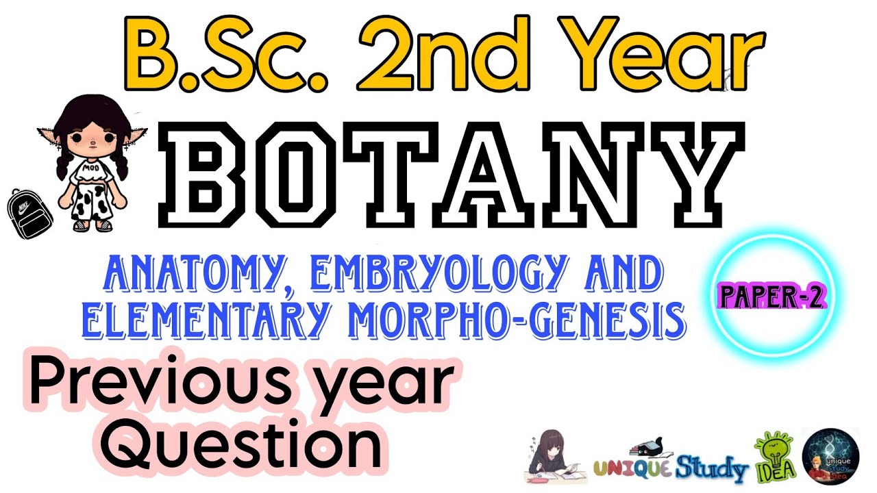 B.Sc 2nd Year Botany Paper 2 , Previous year question paper | SriDev ...