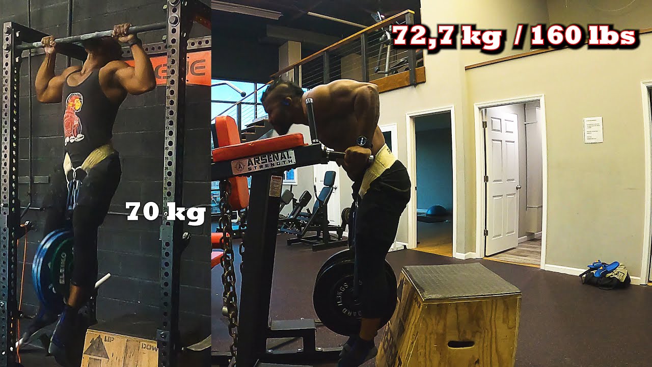 5 X 5 @ 160 lbs Weighted Dip , 70 kg Weighted Pullup | LOG 090621 - YouTube