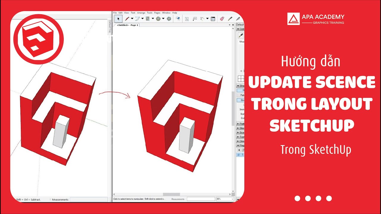 Cách Update Scene trong Layout SketchUp | SketchUp Tutorial - YouTube