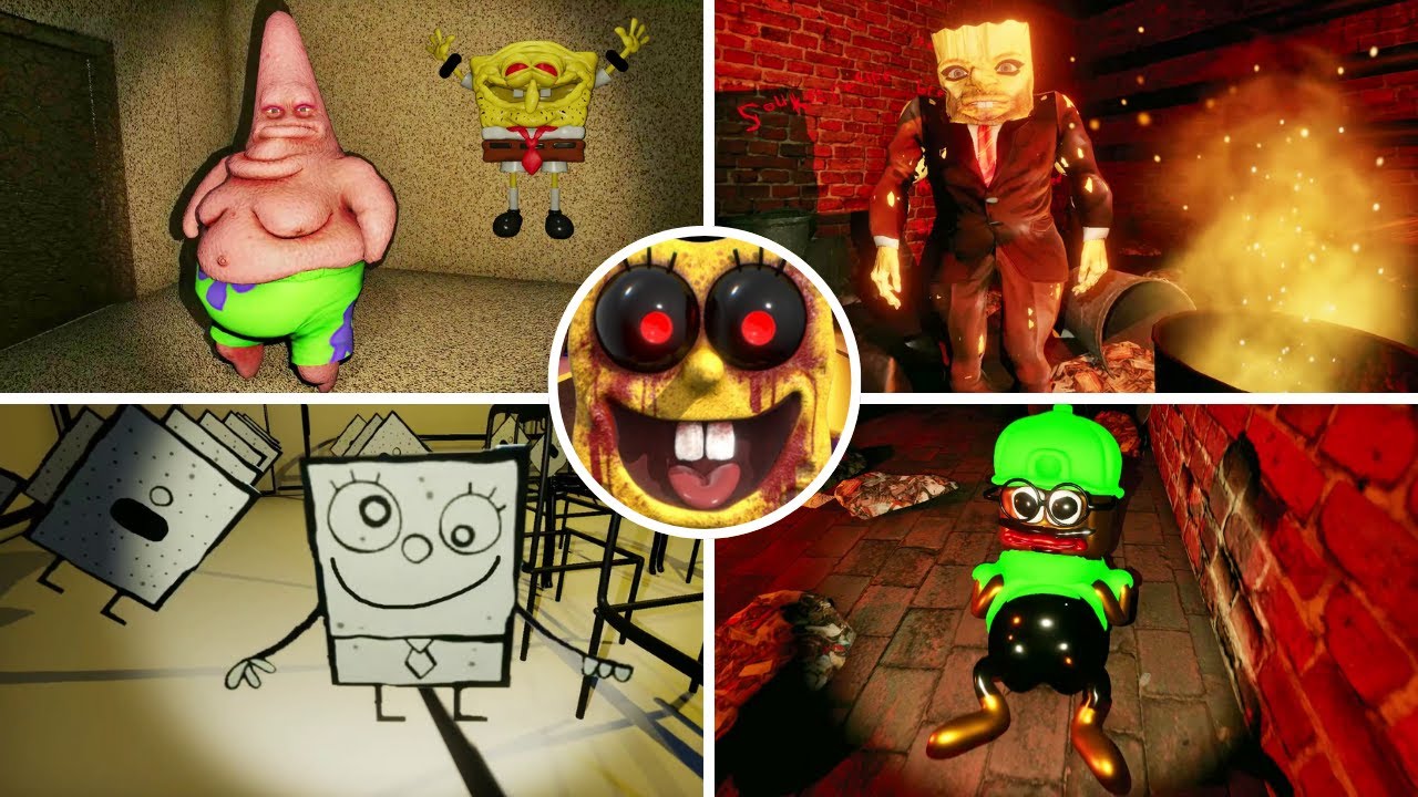 Spongebob’s Evil Clone 2 All Jumpscares - YouTube