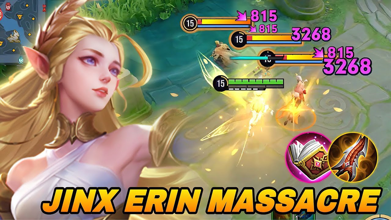 JINX ERIN MASSACRES EVERY ENEMIES IN MAP WITH INSANE DAMAGE & HYBRID ...