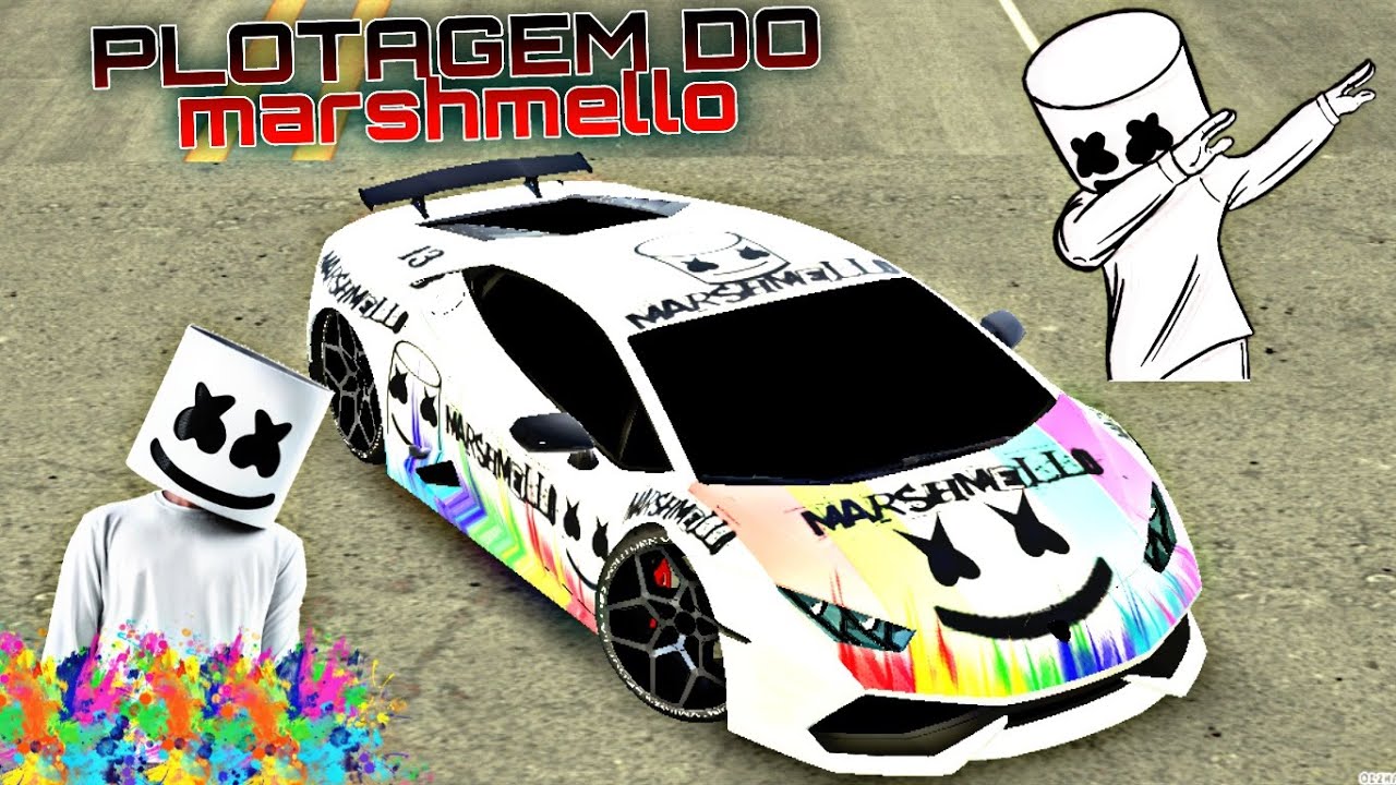 plotagem do marshmello | (car parking ) mutiplayer - YouTube