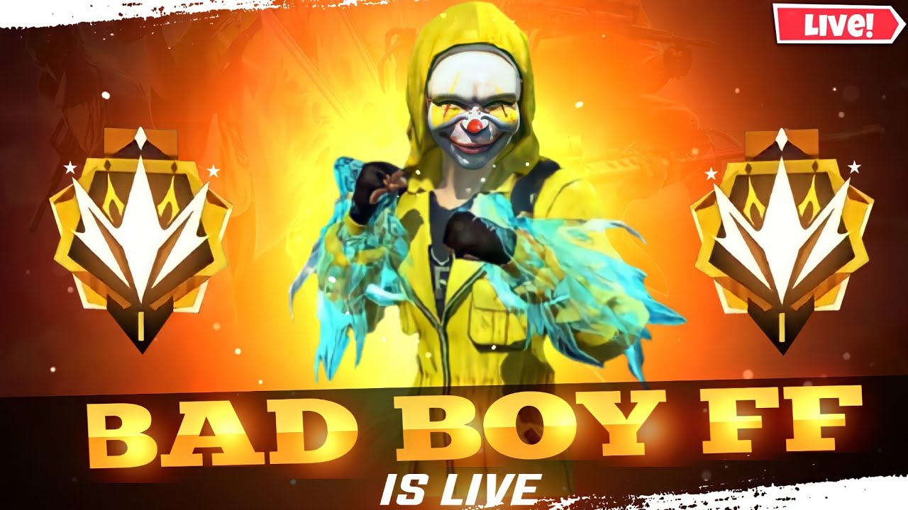 BAD BOY FF FREE FIRE LIVE IN TELUGU/YELLOW CRIMINAL PLAYER/LEVEL80 ...