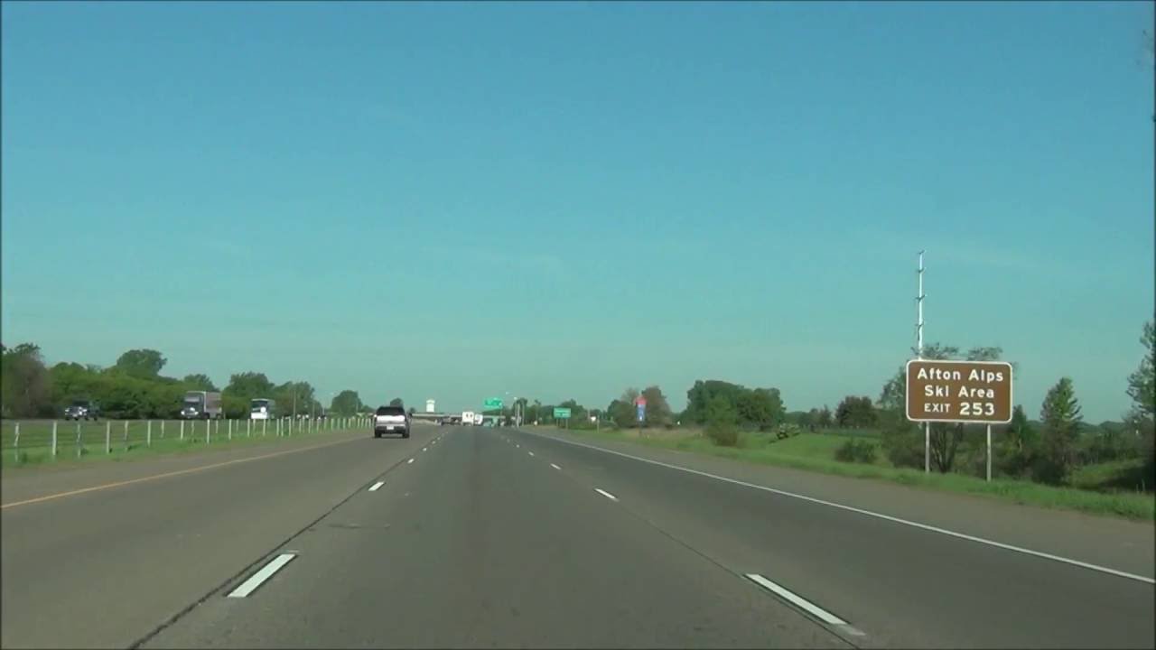 Minnesota - Interstate 94 West - Mile Marker 259 to 240 (5/22/16) - YouTube