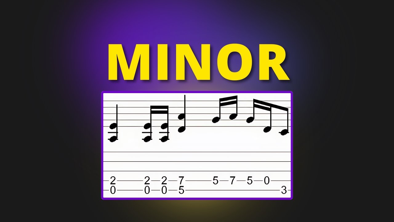 How To Write Minor Key Riffs - YouTube