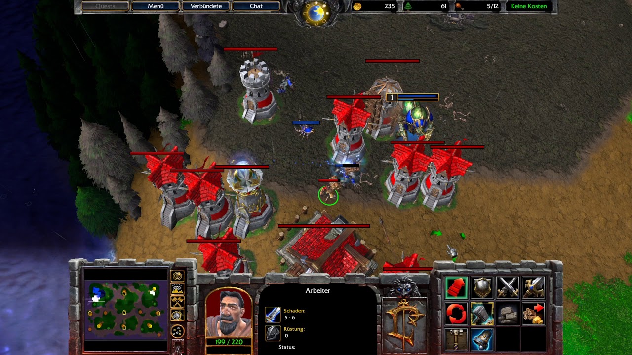 Only 5 Worker vs insane Computer - Warcraft 3 Reforged | Human vs ...