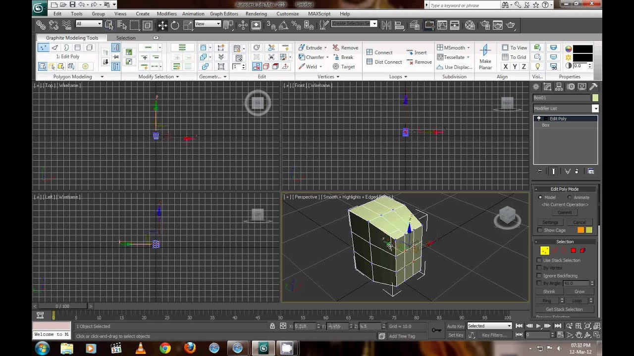HOW TO MAKE SIMPLE ROBOT FACE IN 3DS MAX - YouTube