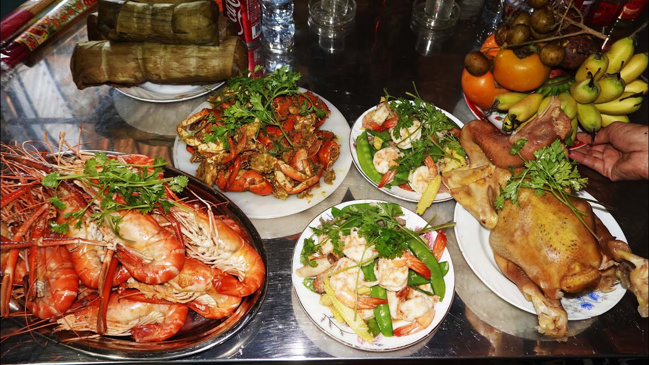 Countryside Food Tour, Making Food For Offerings, Mom's Third ...