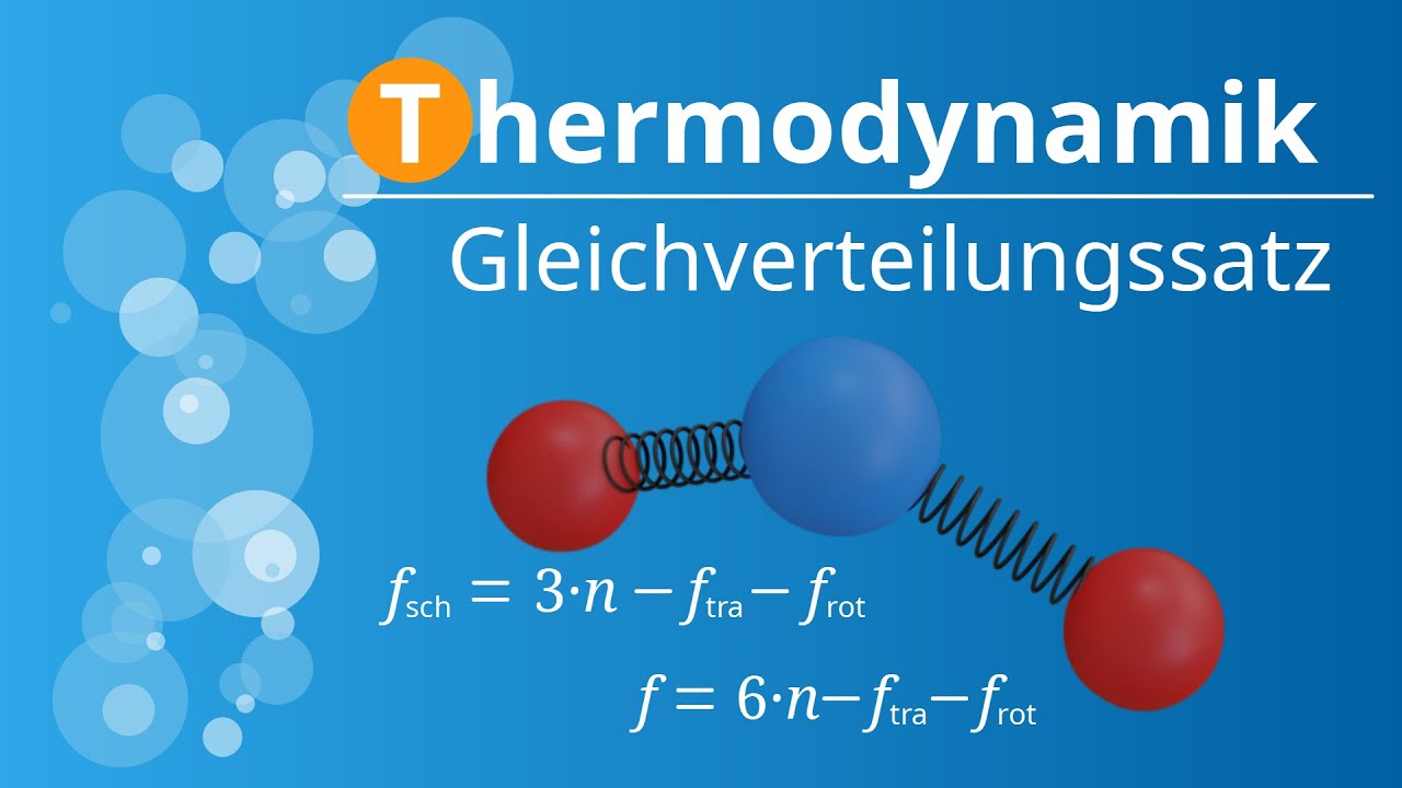 Gleichverteilung der Energie auf Freiheitsgrade (Äquipartitionstheorem ...
