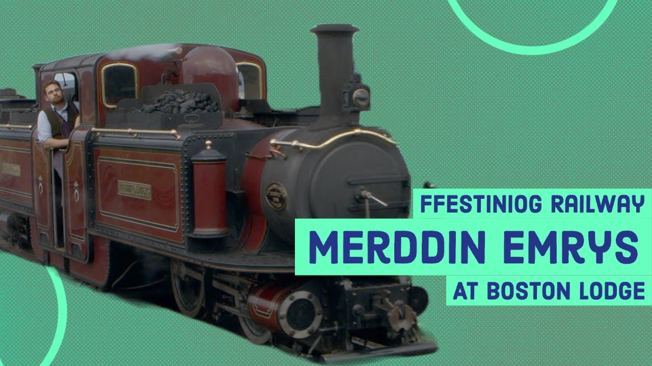 THE GREAT LITTLE TRAINS OF WALES - Double Fairlie Merddin Emrys Passing ...