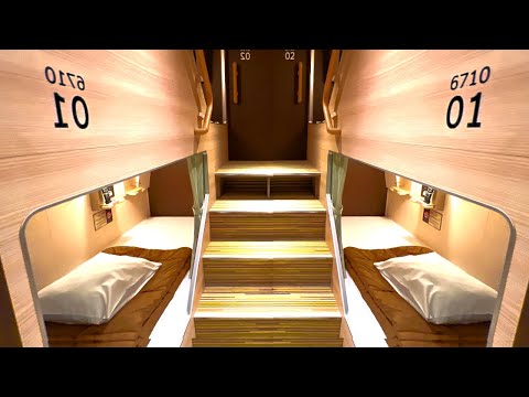 Japonya'nın İnanılmaz Ucuz Kapsül Otel Feribotuna Binmek 🇯🇵 | Kyushu - Osaka