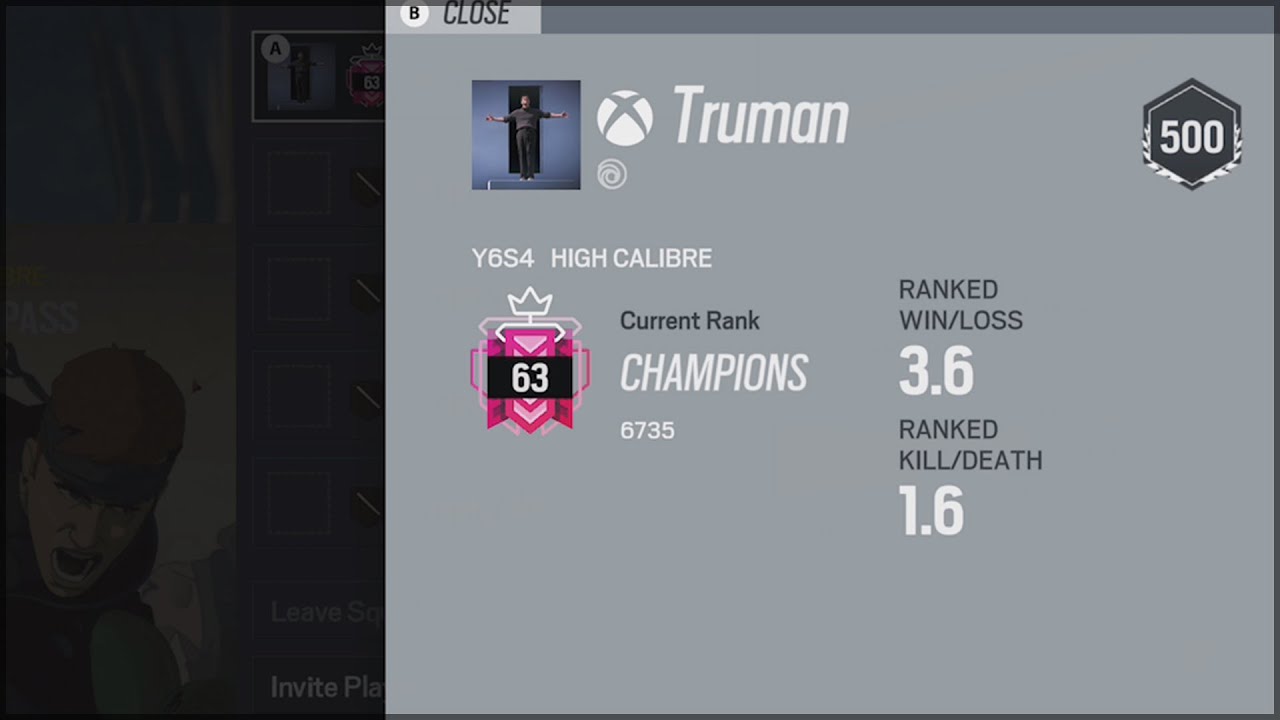 What a level 500 Champion looks like - Rainbow Six Siege Xbox - YouTube