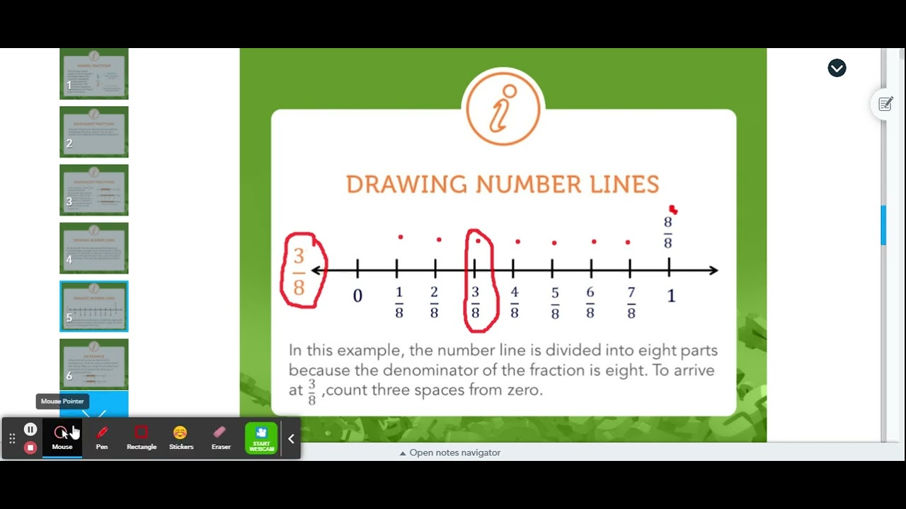 Nearpod - Equivalent Fractions #2 Using Number Line - YouTube