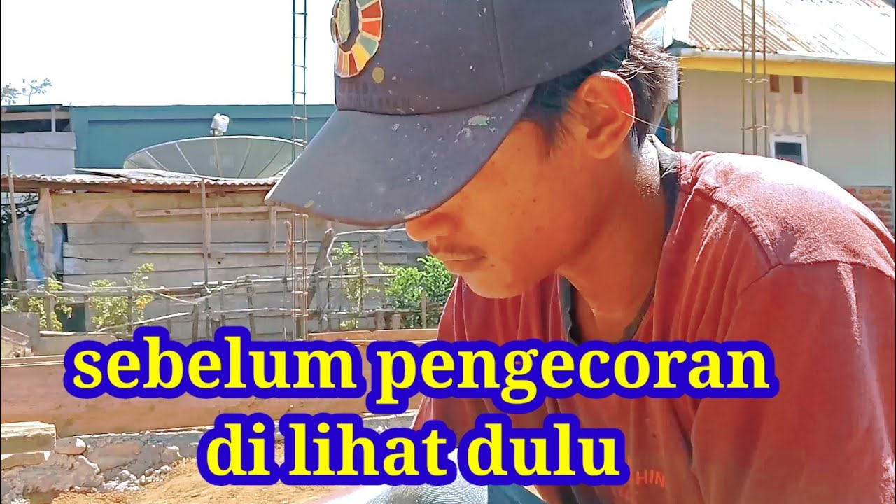 CARA COR BETON SLOOF PONDASI//RUMAH - YouTube