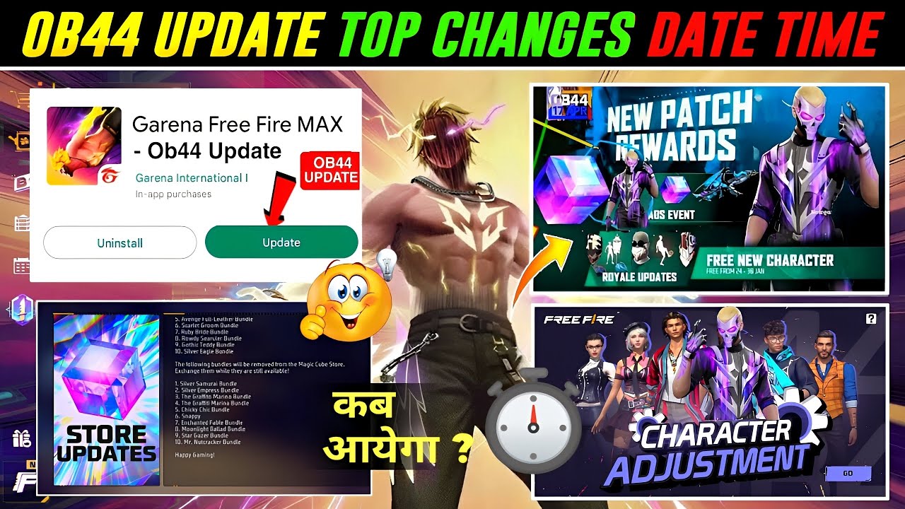 OB44 Update Date And Time🥳🤯 | Free Fire New Event | Ff New Event | Ff ...