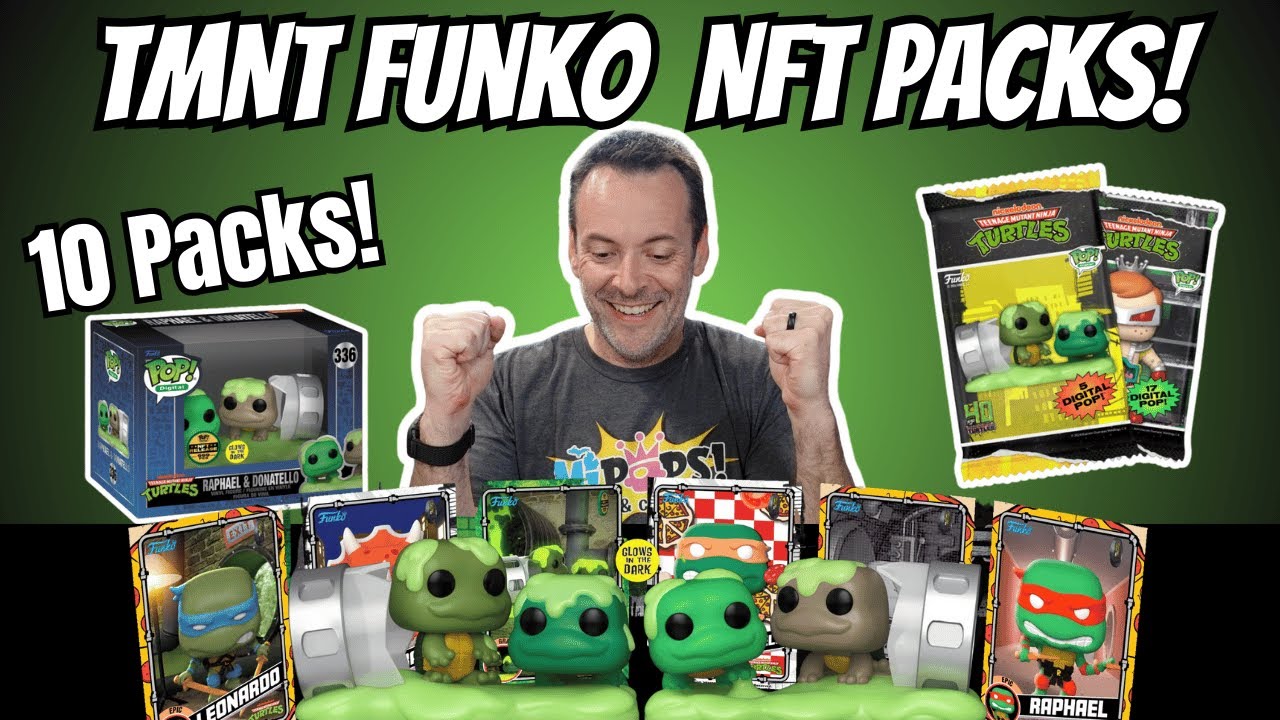 10 Premium Packs of Teenage Mutant Ninja Turtles Funko TMNT NFT ...