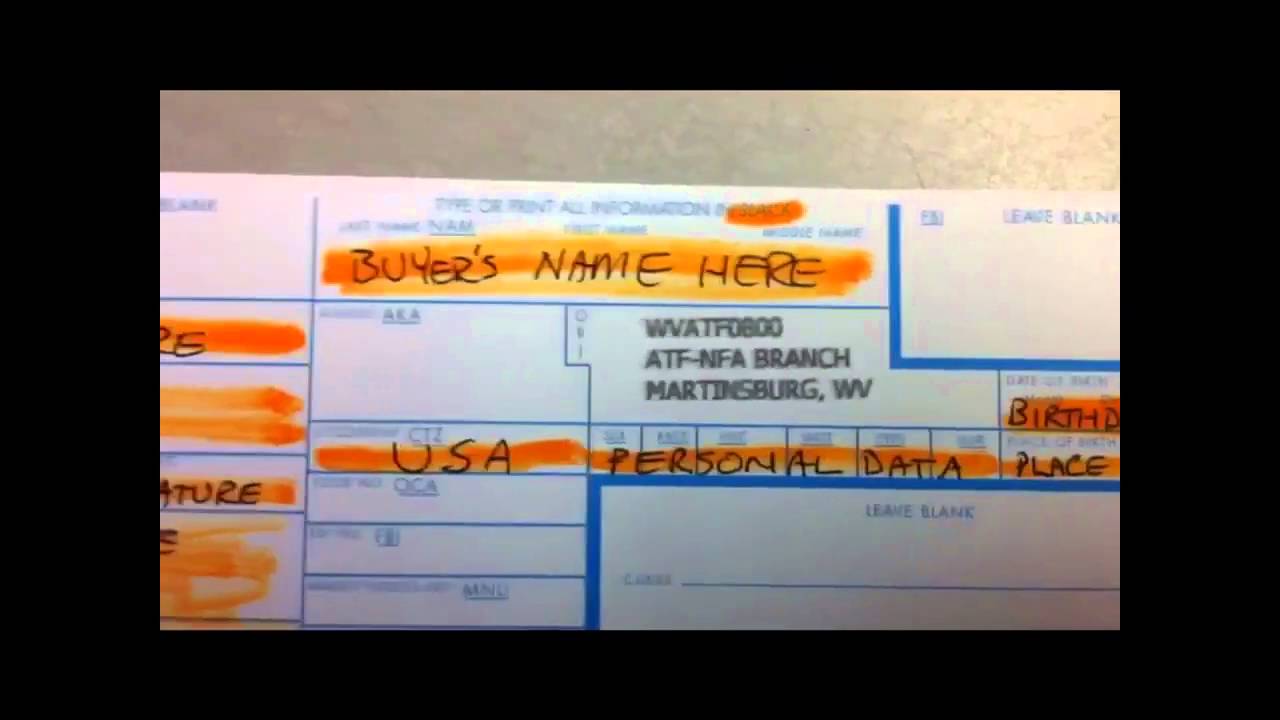 Common paperwork questions for nfa paperwork - YouTube