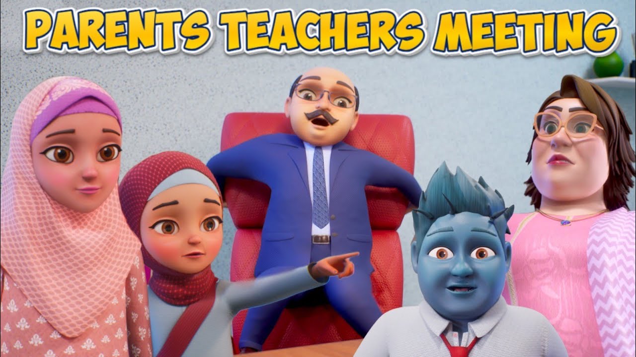 P.T.M Parents Teachers Meeting | EPISODE 15 | Kaneez Amna Aur Sara Cartoon Series 3D Islamic ...