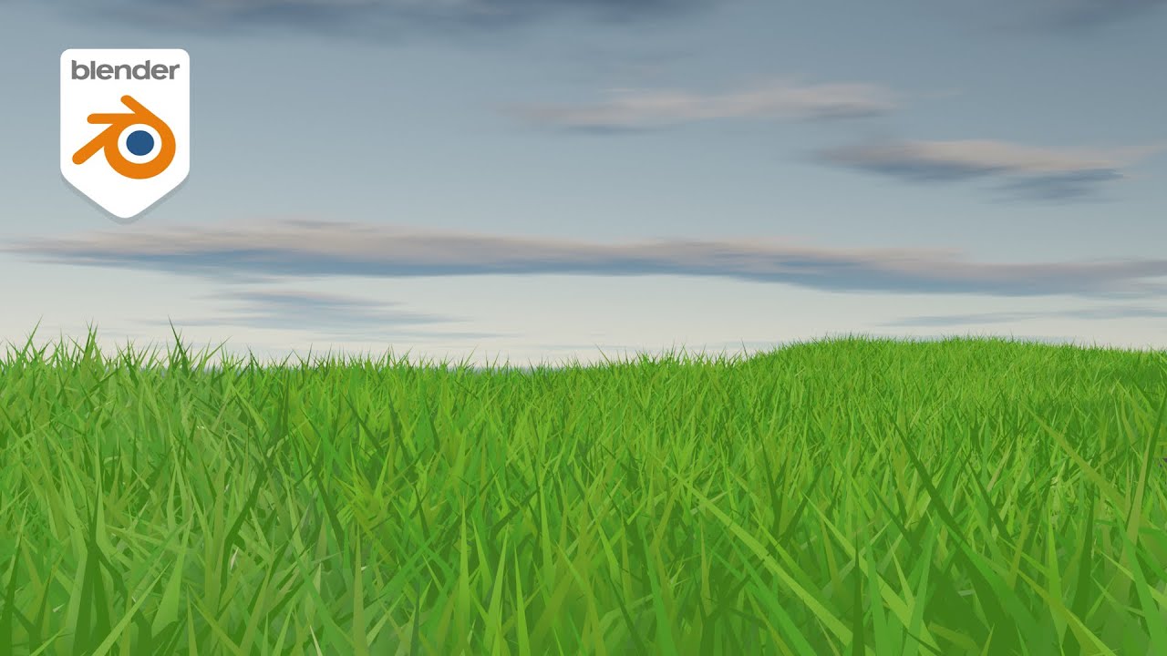 Create Cartoon/Anime Style Grass in Blender - YouTube