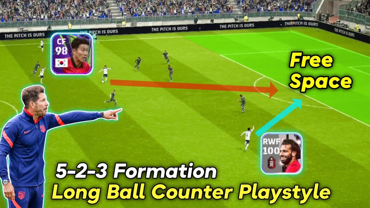 5 2 3 Formation For Long Ball Counter Playstyle In Efootball 2024